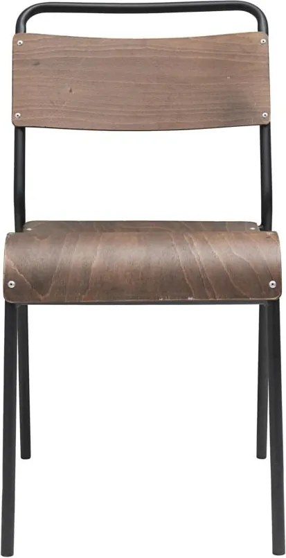 HOUSE DOCTOR Tmavě hnědá židle Original 41,5 × 41 cm,