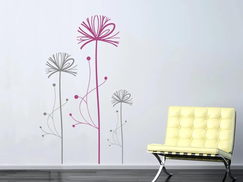 WALLVINIL Samolepky na zeď - Vysoký pletenec Barva: Růžová světlá, Velikost: 120x40 cm (1kus)