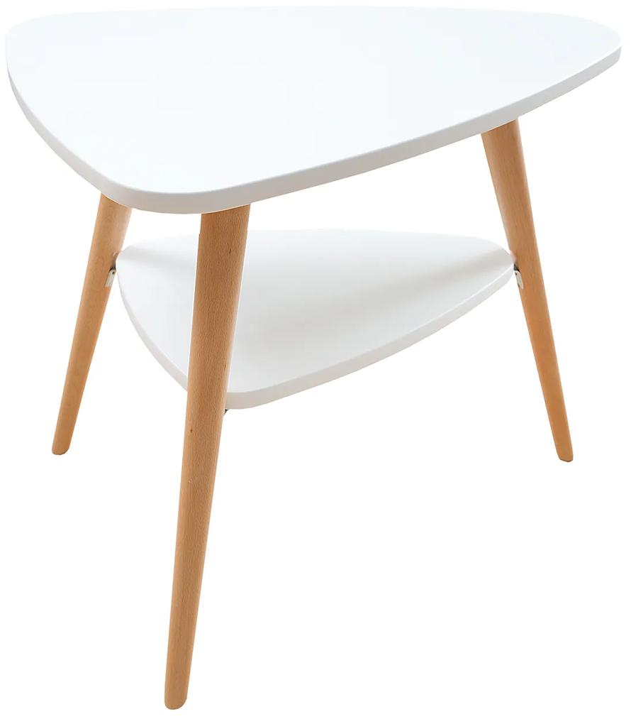 Odkládací stolek Scandus, bílý
