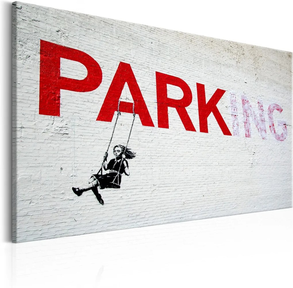 Obraz - Parking Girl Swing by Banksy - 60x40