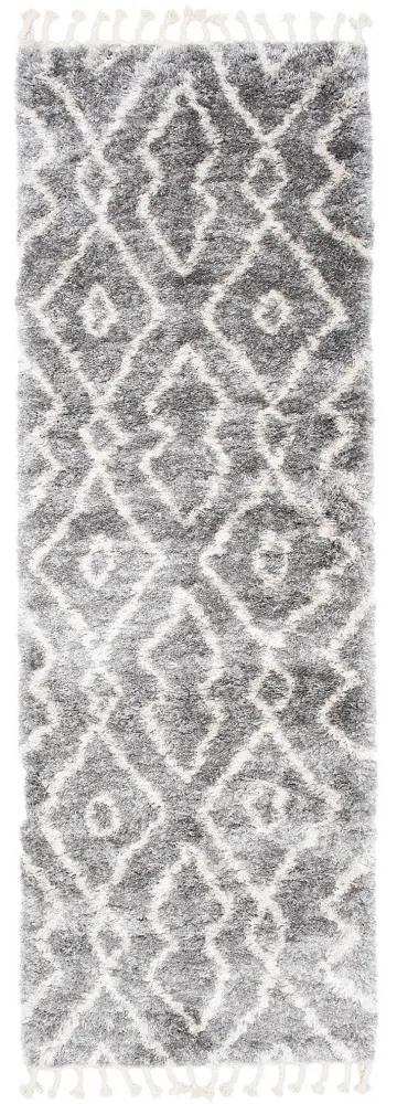 Kusový koberec shaggy Daren šedý atyp 70x200cm
