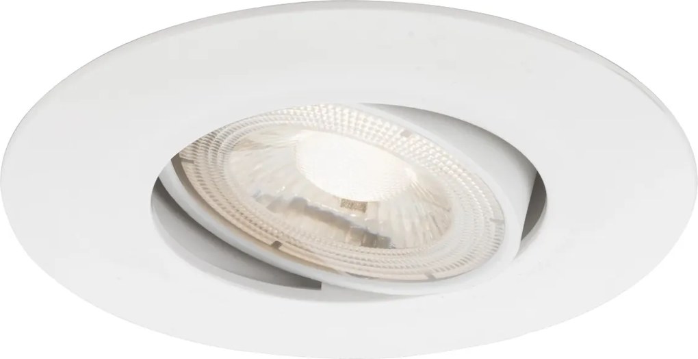 Brilo LED vestavné svítidlo Kulana bílé 3 ks, pr. 90 mm