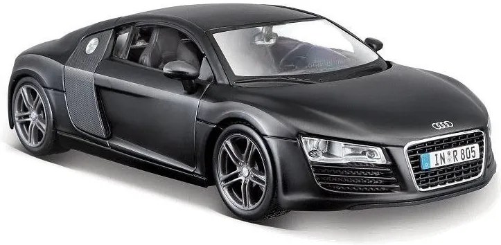 Kovový model maisto audi r8, matně černá