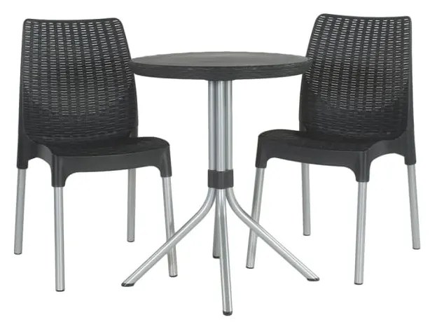 Keter Bistro Set Chelsea Grafitový 223562