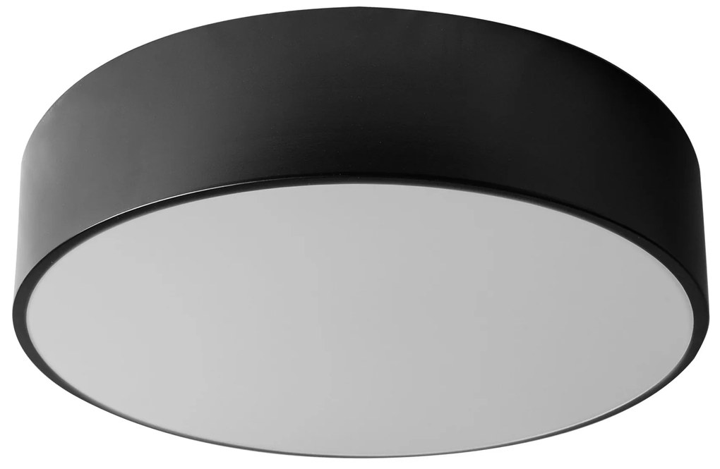 Toolight - Stropní lampa 30 cm kulatá 3xE27 60W app640-2c, černá, OSW-00088