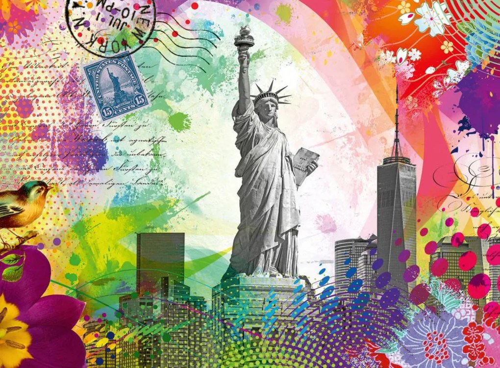 RAVENSBURGER Puzzle Pohlednice z New Yorku 500 dílků 49x36cm skládačka 2417379