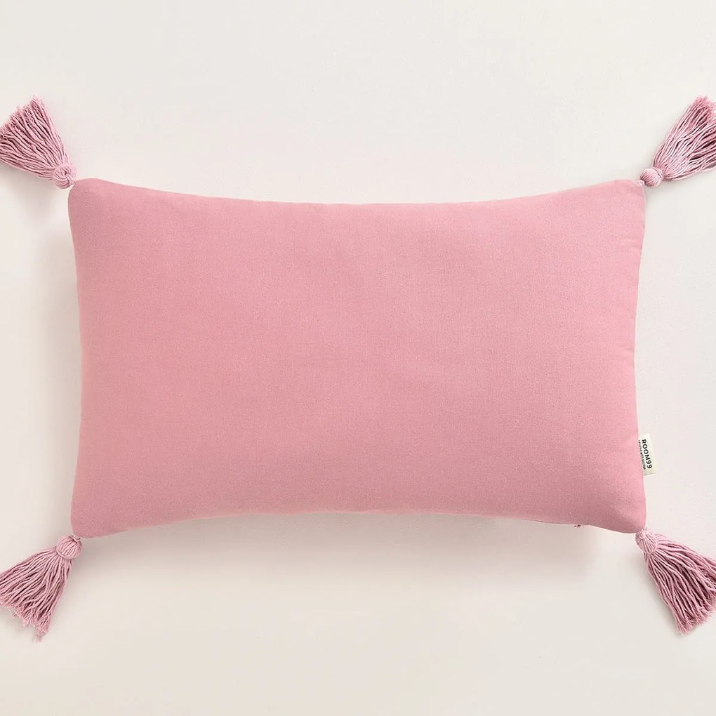 Room99 Dekorační povlak na polštář s třásněmi Soul Bavlna Barva: Růžová, Velikost: 30 x 50 cm