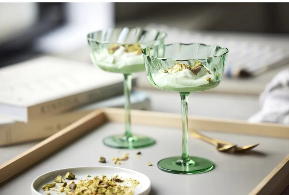 Lyngby Glas Sklenice na sekt Vienna 30 cl (4 ks) Green