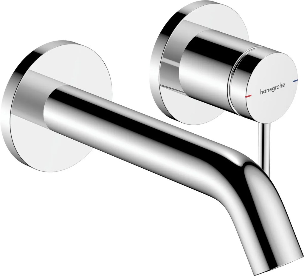 Hansgrohe Tecturis S, páková umyvadlová baterie EcoSmart+ pod omítku s výtokem 165 mm, chromová, HAN-73350000