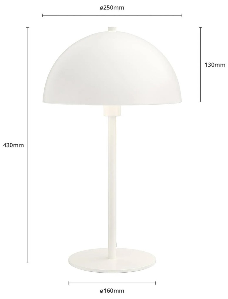 Dyberg Larsen Stockholm stolní lampa E14 43cm bílá