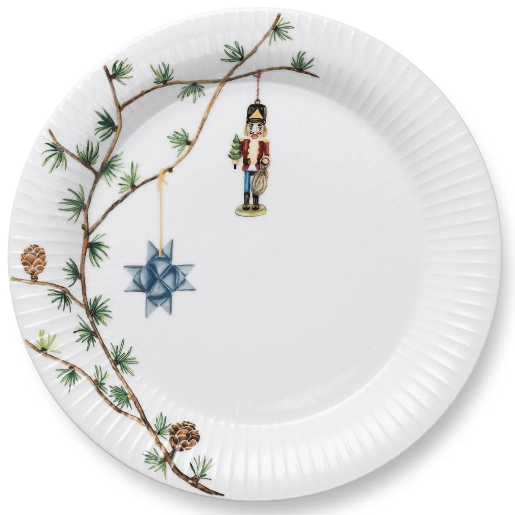 KÄHLER Obědový talíř Hammershøi Christmas, bílá barva, multi barva, porcelán