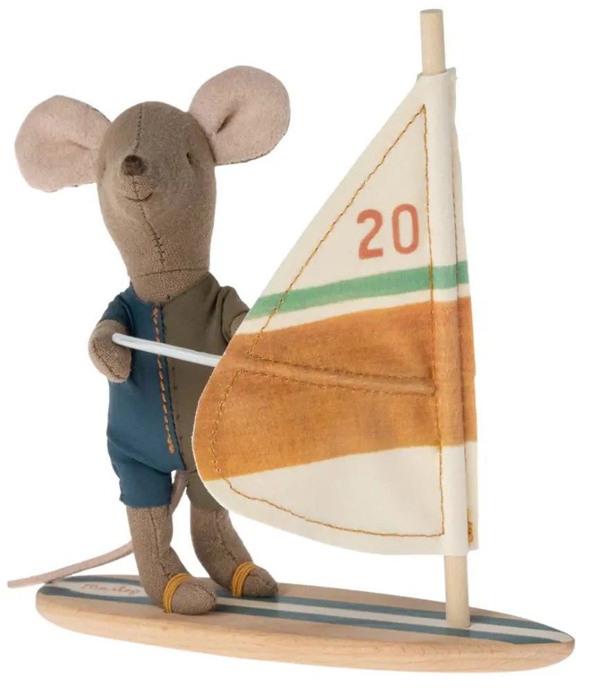 Myšák surfař Little Brother Beach Mice Maileg Biano.cz