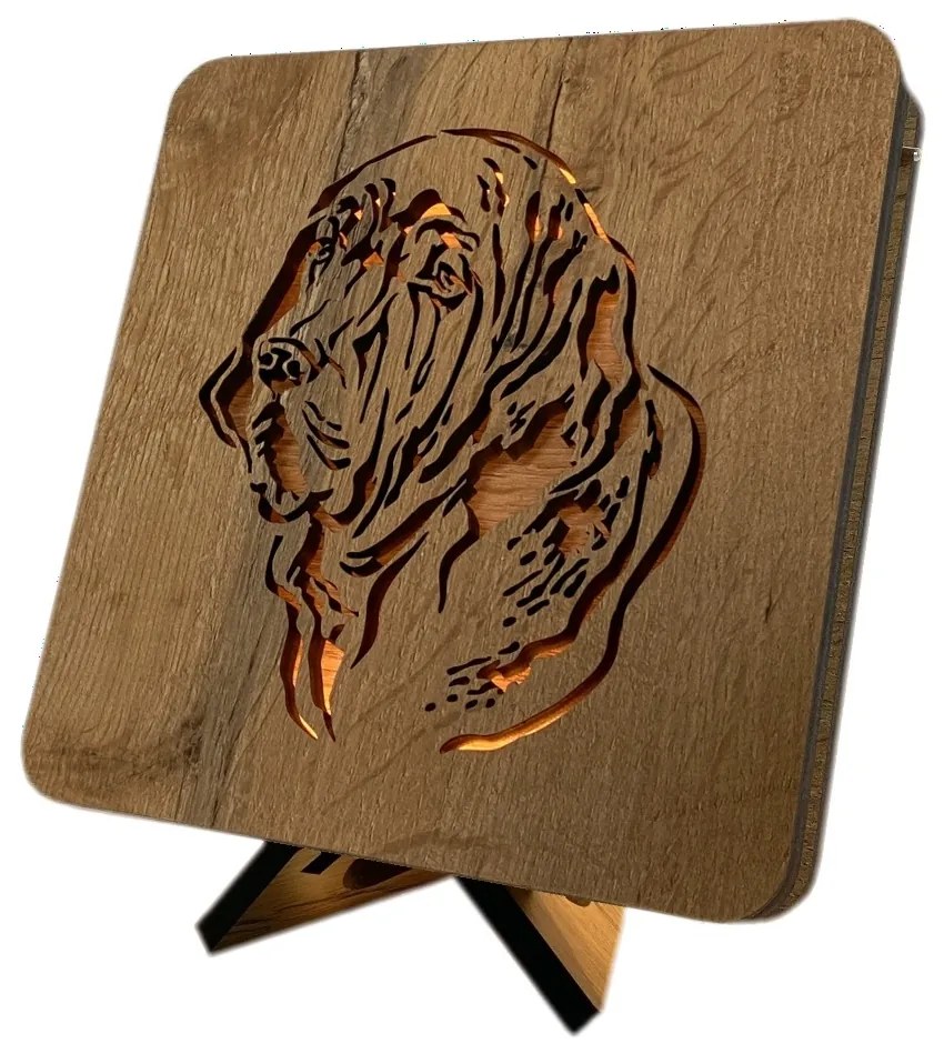 Li-Go "Baset" lampa 19x19cm provedení povrchu: dub