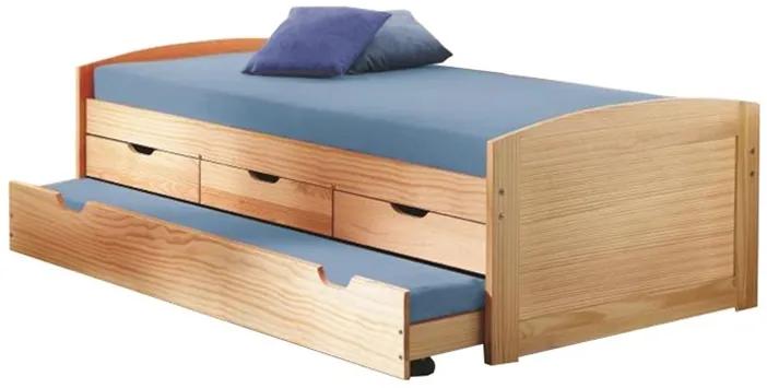 Tempo Kondela Dřevěná postel Marinella 200x90 Bílá