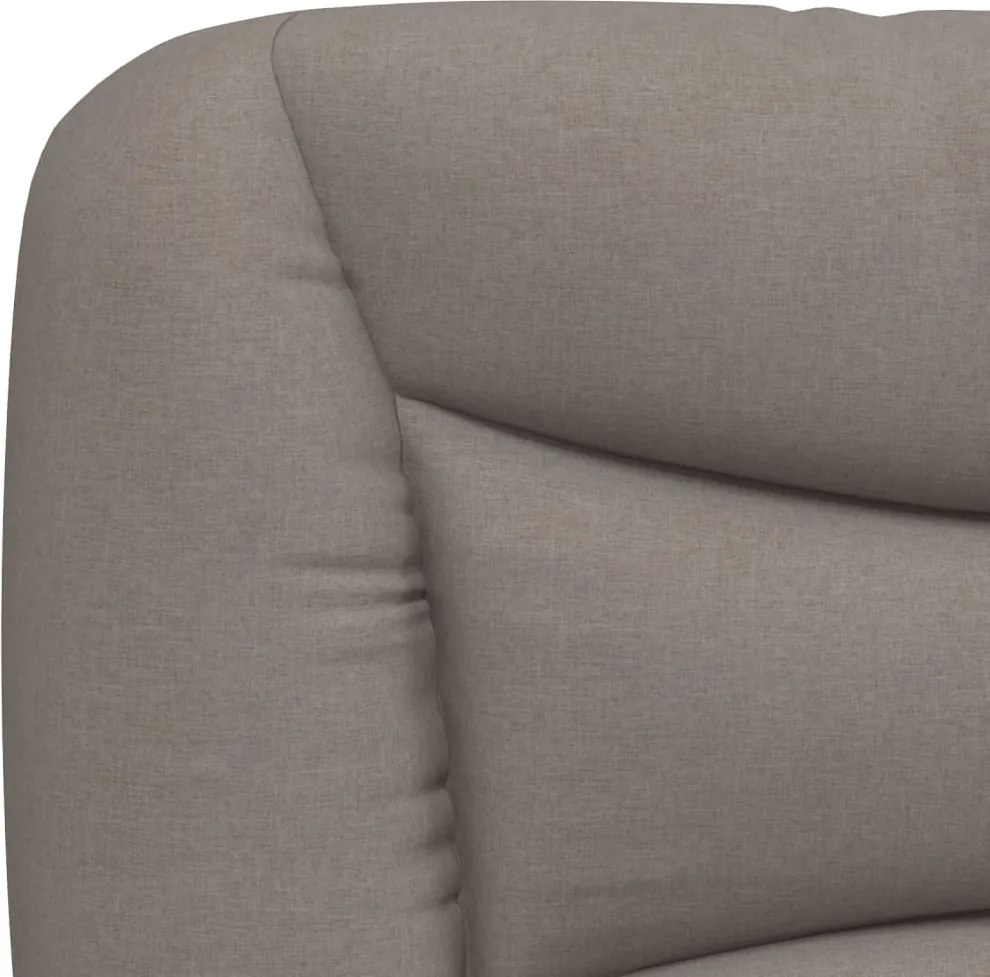 Postel s matrací Hvar taupe 90 x 200 cm textil 3208510