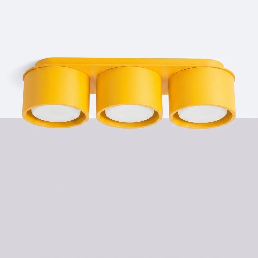 Sollux Lighting Stropní svítidlo MODO 3 žluté GX53