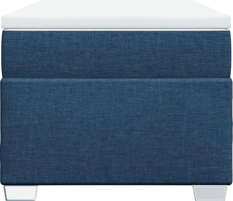 Box spring postel s matrací modrá 80x200 cm textil 3285094