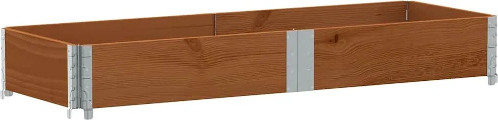 Zahradní truhlík hnědý 150x50 cm masivní borové dřevo 3295406