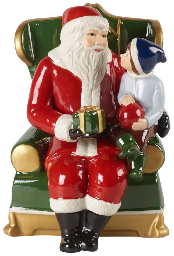 Christmas Toys Santa v křesle hrací, 15x10 cm, Villeroy & Boch