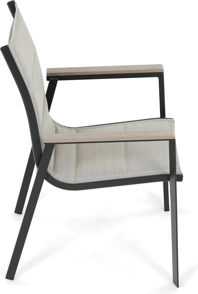 Zahradní židle FIORETTA - polywood, síťovina, hliník, více barev