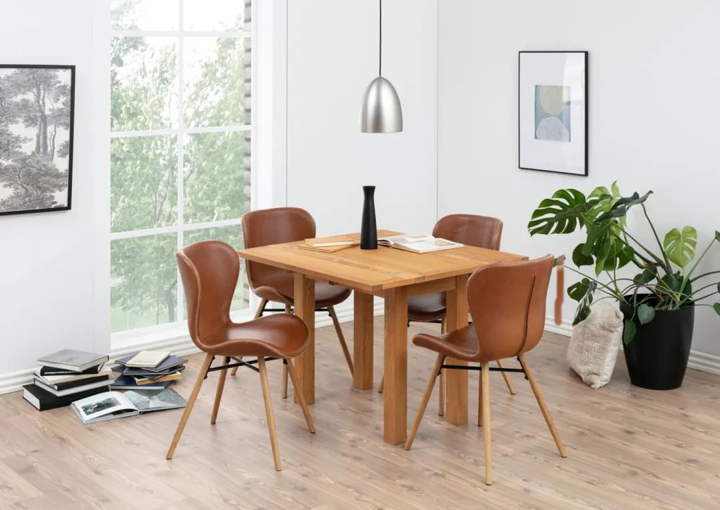 ACTONA GROUP Jídelní židle BATILDA hnědá PU retro světlé dřevo H000018217