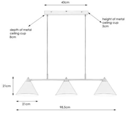 Markslöjd 108075 - Lustr na lanku KLINT 3xE14/40W/230V bílá