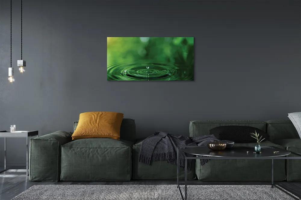 Obrazy na plátně Kapka vody close-up 120x60 cm