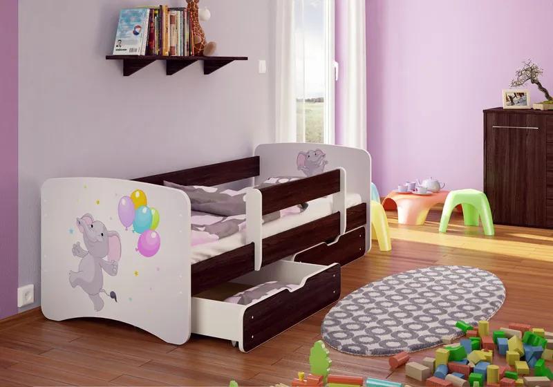 Dětská postel Nico vzor 8 160x90 cm - bílá barva zábrany