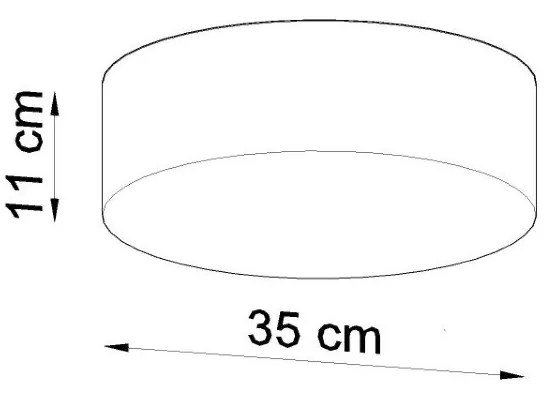 Černé stropní světlo Sollux Atis Ceiling