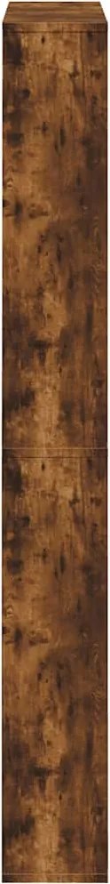 Botník se zrcadlem 4patrový kouřový dub 63 x 17 x 134 cm 3228277