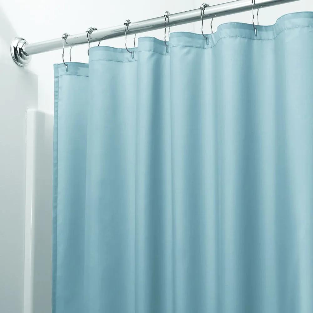 Modrý sprchový závěs iDesign, 200 x 180 cm