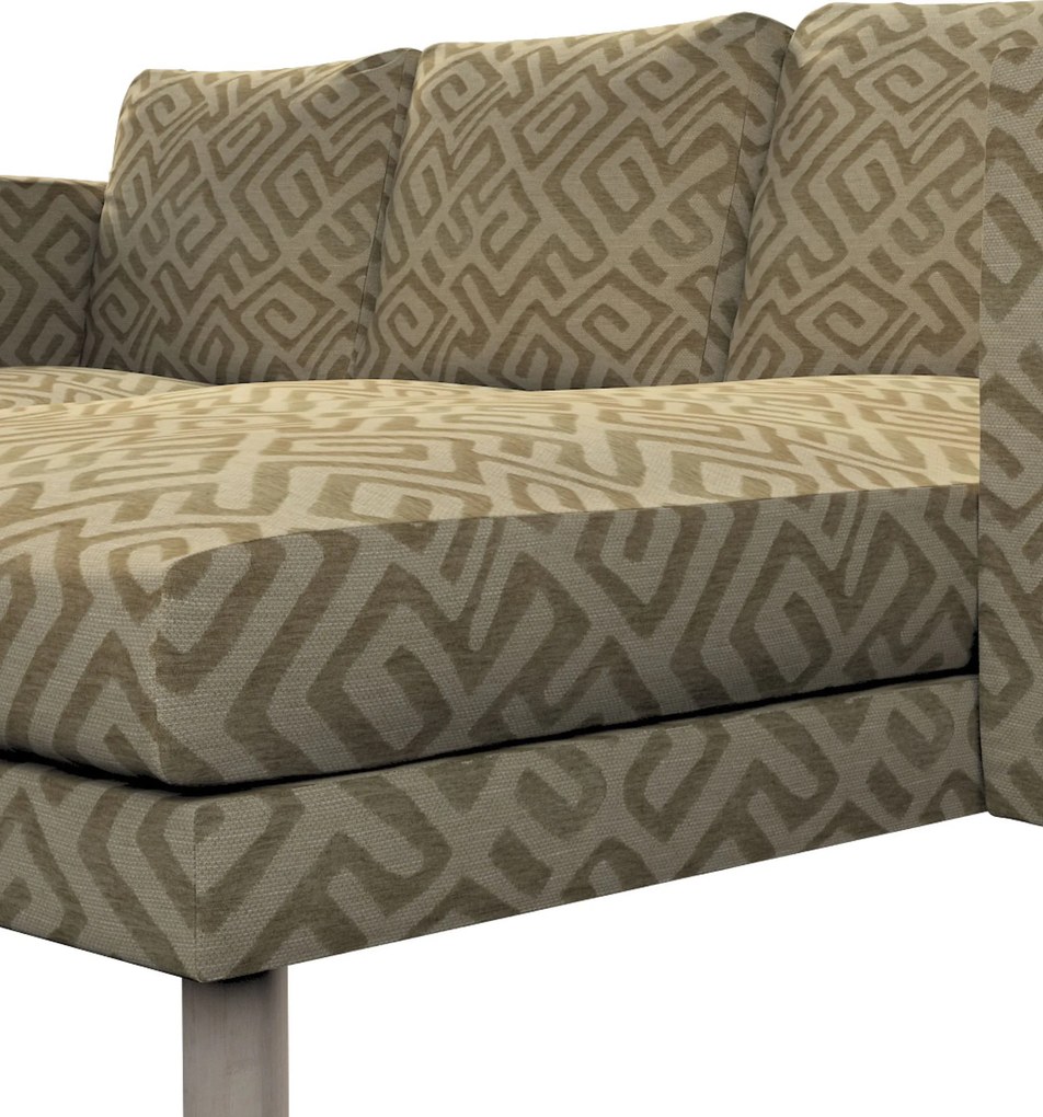 Potah na pohovku IKEA Norsborg 3-místná se šezlongem barva béžová látka pletený vzor, vzorované