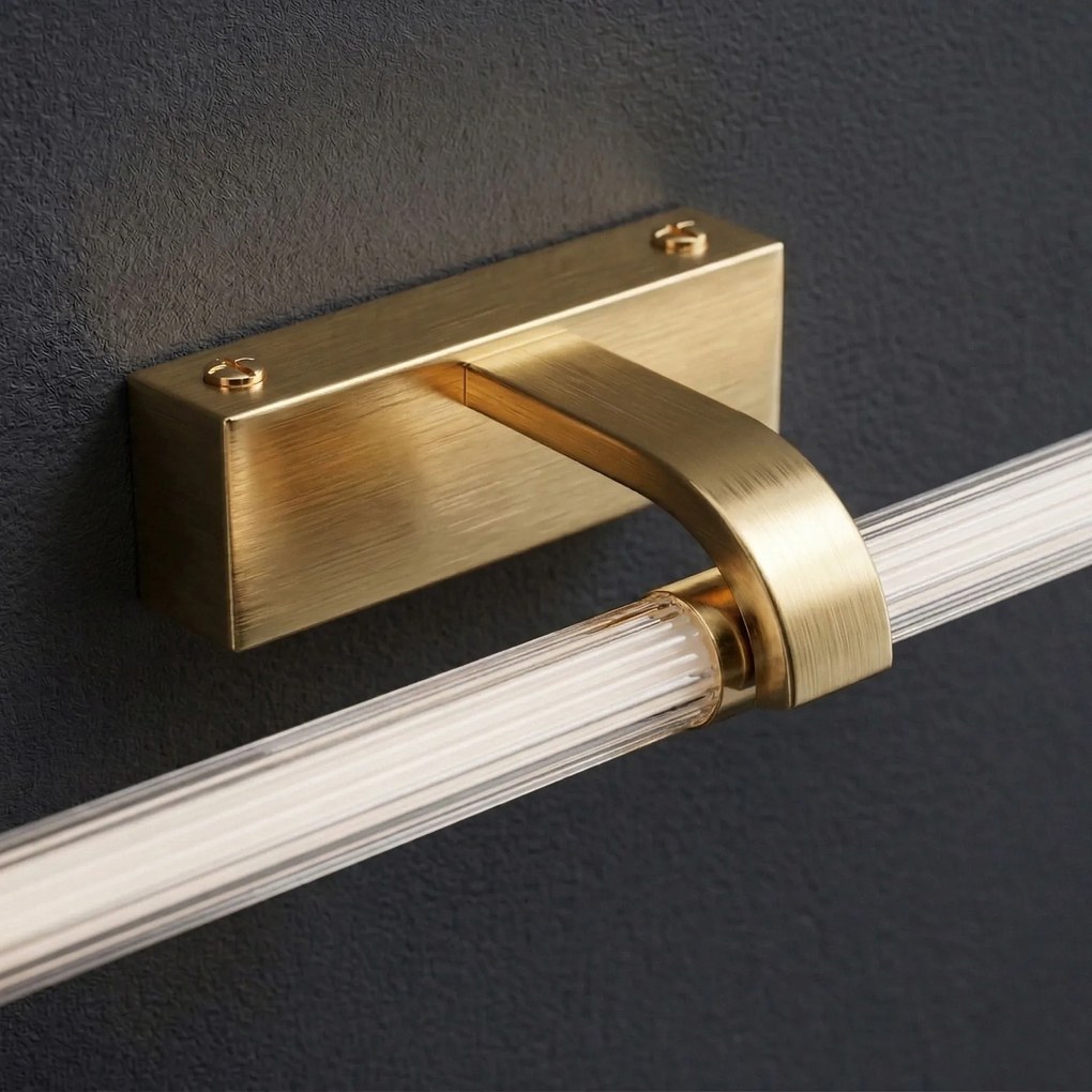 Toolight Toolight, LED nástěnné svítidlo 40cm, 9W, 4000K, 1000lm, APP1885-1W, zlatá matná, OSW-66040