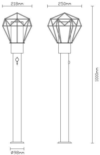 Globo 31357S - Venkovní lampa se senzorem HORACE 1xE27/15W/230V IP44