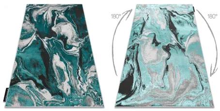 Moderní koberec DE LUXE 622 Abstrakce Strukturální, zelená / ant velikost 120x170 cm | krásné koberce cz