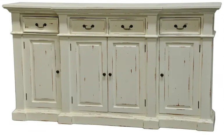 Bramble Furniture Komoda Genoa, bílá zestařená barva