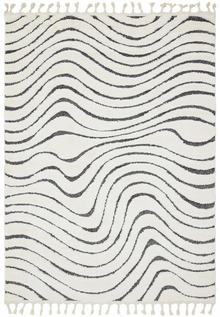Šedý  koberec Afuan Ripple Rozměry: 200x290 cm
