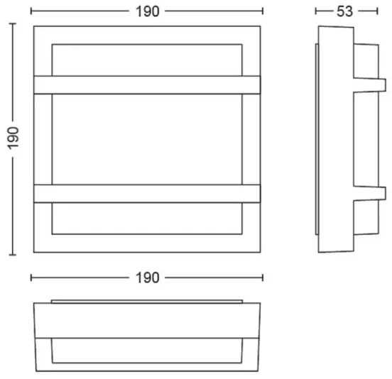 Philips - LED Venkovní nástěnné svítidlo PETRONIA LED/3,8W/230V IP44