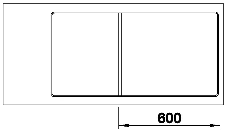 Granitový dřez Blanco AXIA III XL 6 S-F InFino šedá skála + skleněná krájecí deska a excentr 523527