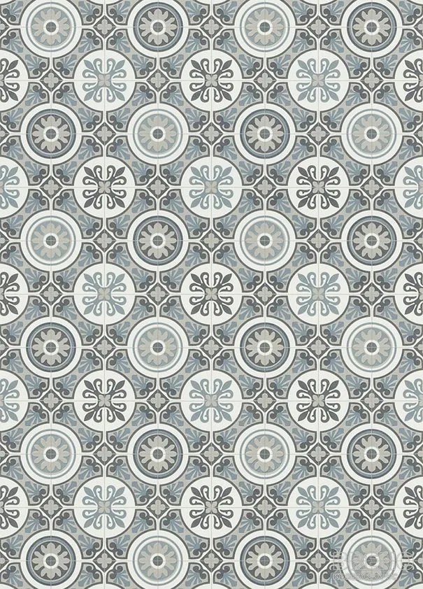 Breno PVC SLIMTEX Lagos 909M - ornamentální dlaždice, šíře 100 cm