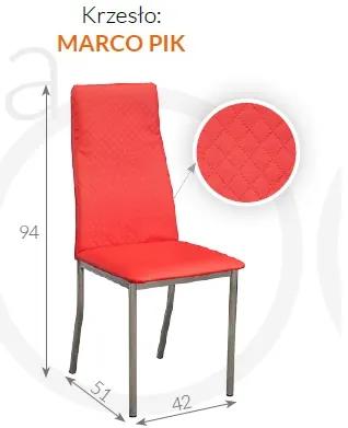 Jídelní židle Marco PIK Metpol 94 x 51 x 42 x 46 cm Barva: satyna