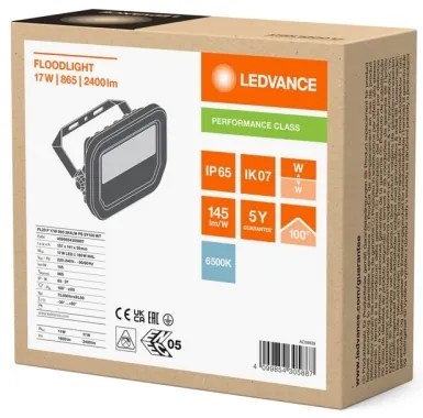 LED reflektor LEDVANCE FLOODLIGHT bílý 17W/11W 2400lm/1600lm 6500K studená bílá IP66