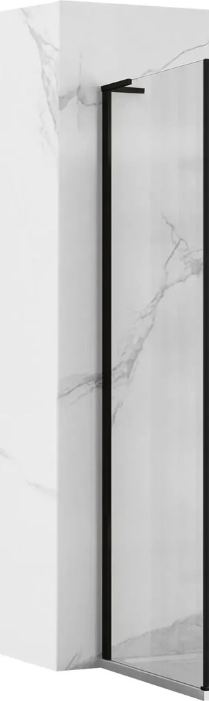 Rea Hugo, sprchová zástěna 90x200 cm, černá matná, REA-K6611