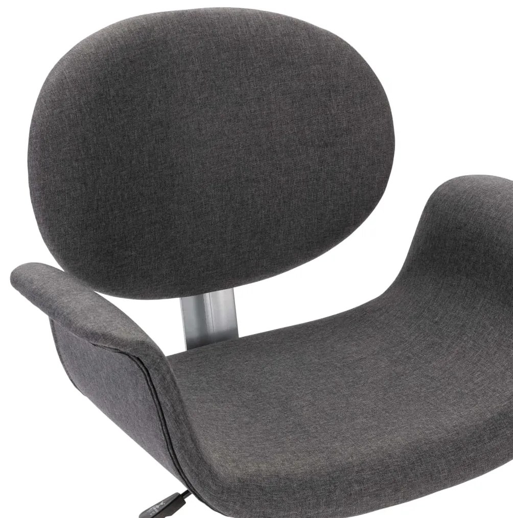 Otočná jídelní židle šedá textil - Default Title