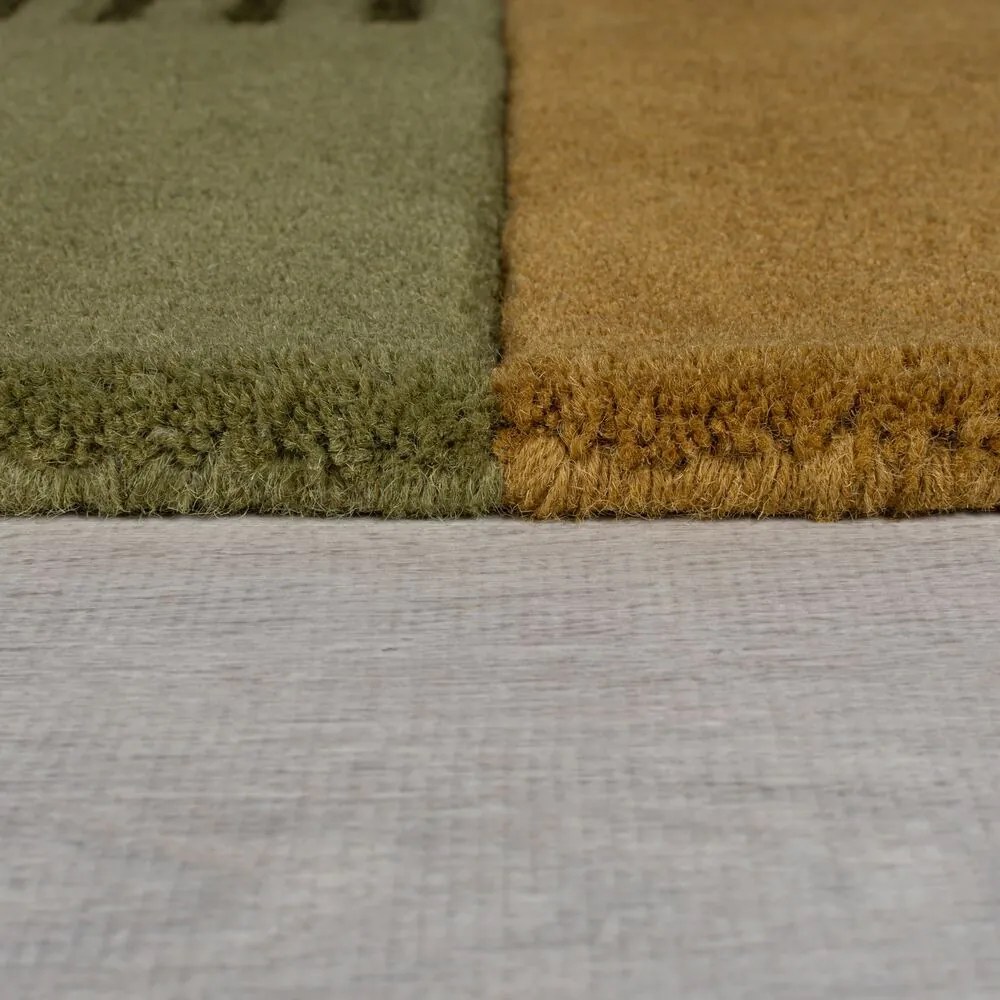 Flair Rugs, Kusový koberec Abstract Lozenge Green/Multi, 120x180, vícebarevná, chodba / předsíň