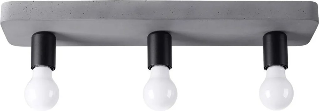 Moderní betonový stropní svítidlo Tavo 3 E27 SL.1158 Sollux lighting