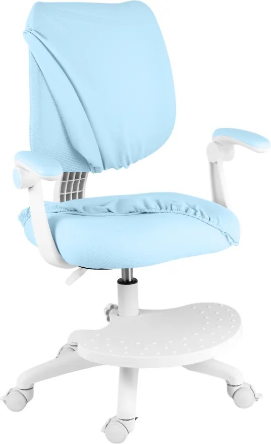 Dětská rostoucí židle Neoseat JUNI 022 — látka, pratelný potah, modrá