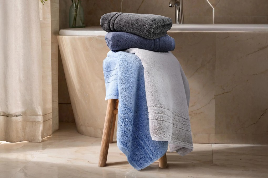 Ručníky a osušky COMFORT DI CASA NUO - středně modrá Velikost: ručník 50 x 100