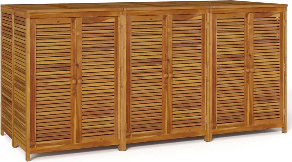 Zahradní úložný box 210 x 87 x 104 cm masivní akáciové dřevo 3155243