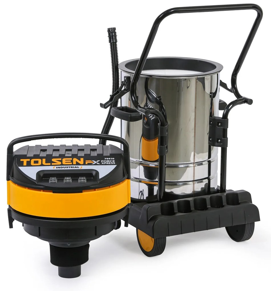 Průmyslový vysavač, suché/mokré sání, 3000 W, 80 l